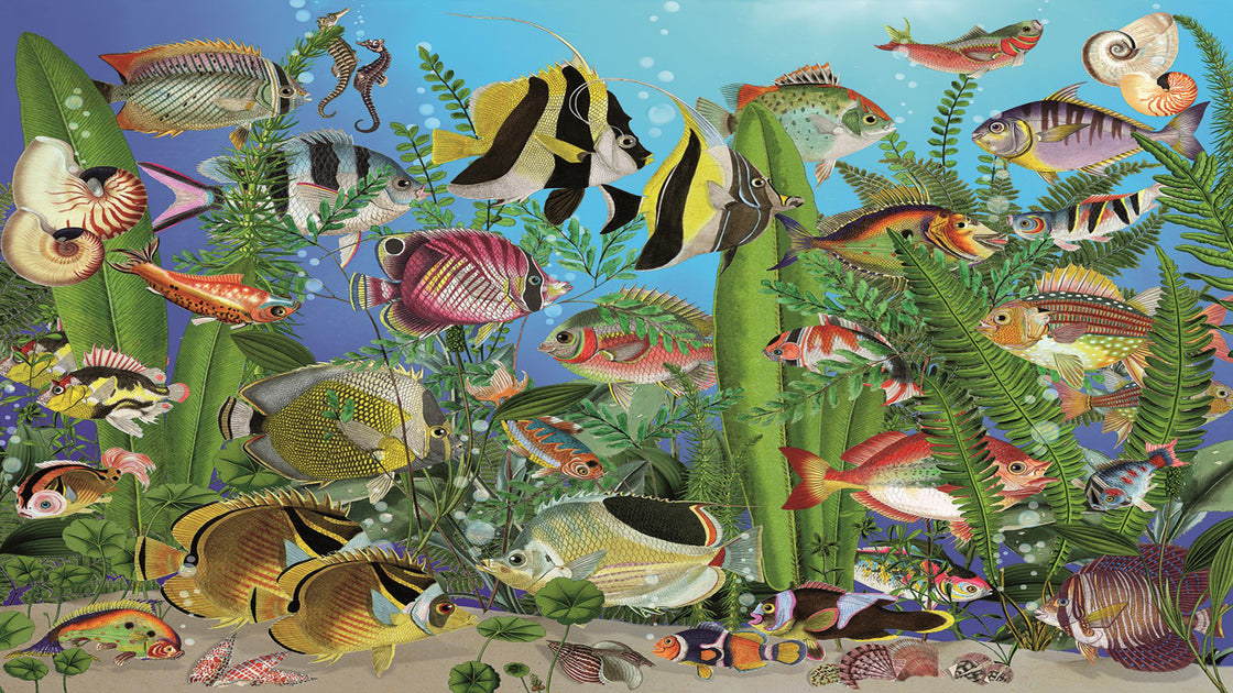 Ingooood Wooden Jigsaw Puzzle 1000 Piece - Tropical Fish