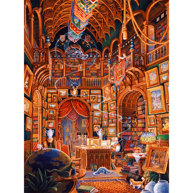 Ingooood Wooden Jigsaw Puzzle 1000 Piece - Library-3