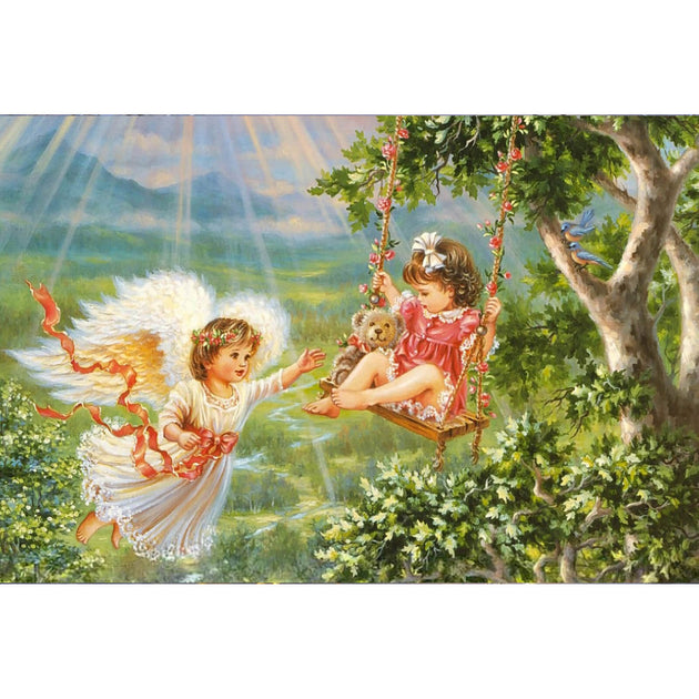 Ingooood Wooden Jigsaw Puzzle 1000 Piece for Adult-Little Angel