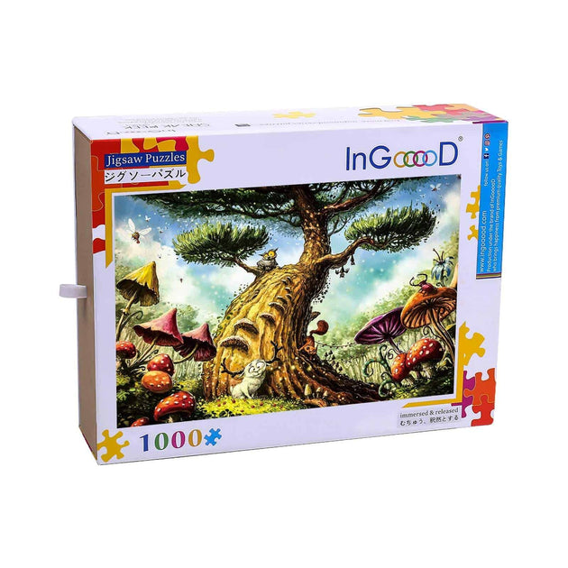 Ingooood-Jigsaw Puzzle 1000 Pieces-Sneak Peek Series-Animals under the