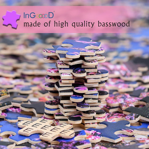 Ingooood- Jigsaw Puzzles 1000 Pieces for Adult- Tranquil Series- Cherr